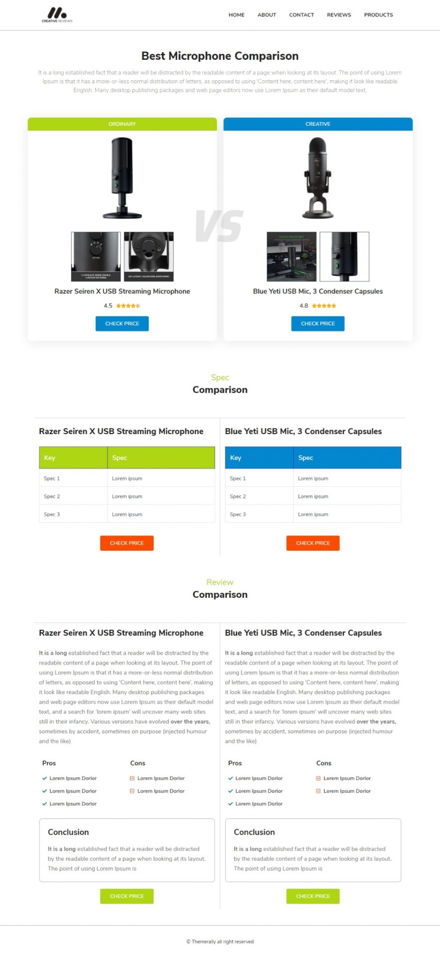 Crisp - Amazon Product Comparison Page Elementor Web Template – ThemeRally