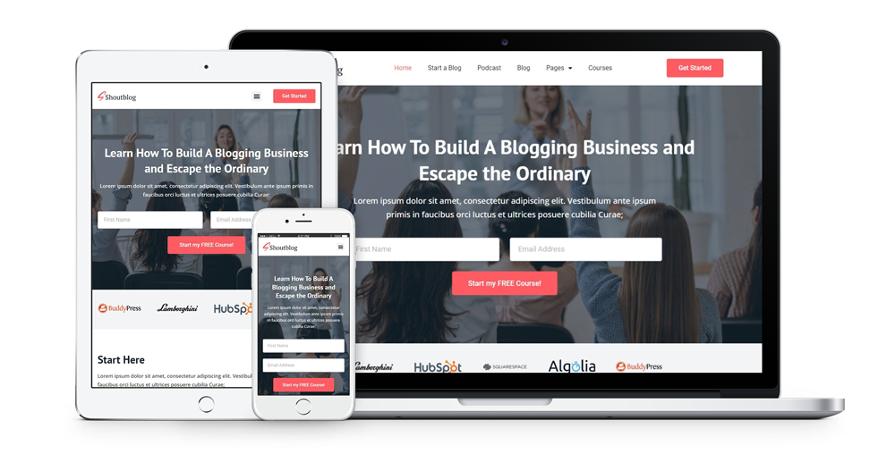Shout Blog - E-Learning & Online Courses Elementor Template Kit ...